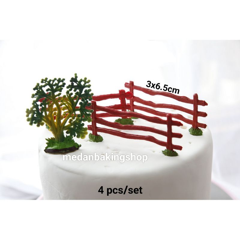 Jual Topper Pagar Pohon/Hiasan Kue Ulang Tahun/Dekorasi Birthday Cake ...