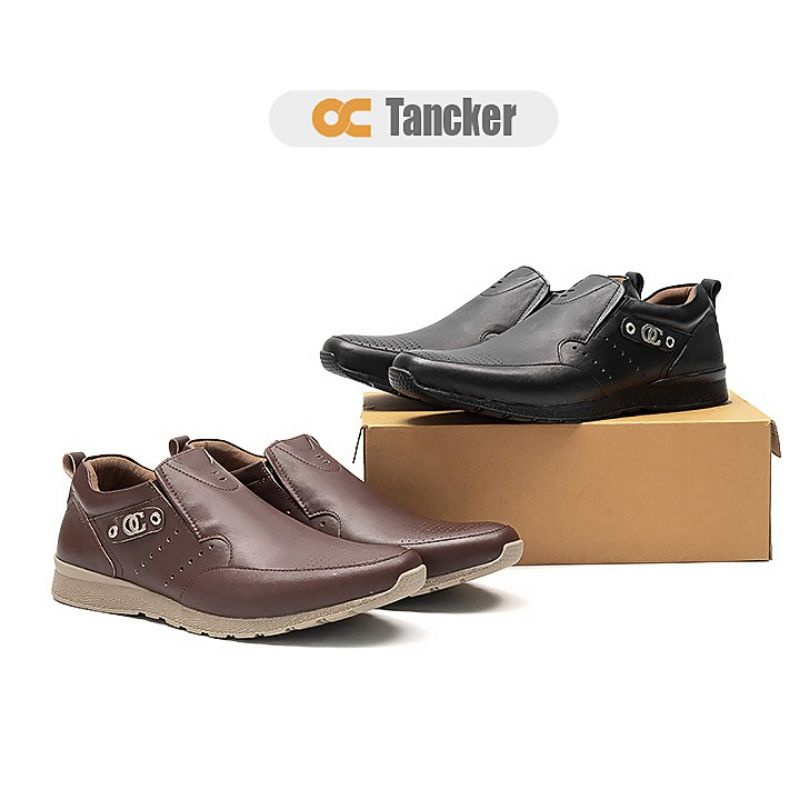 Jual SEPATU KULIT SNEAKER SLIPON PRIA KASUAL ORIGINAL OC TANCKER ODON ...