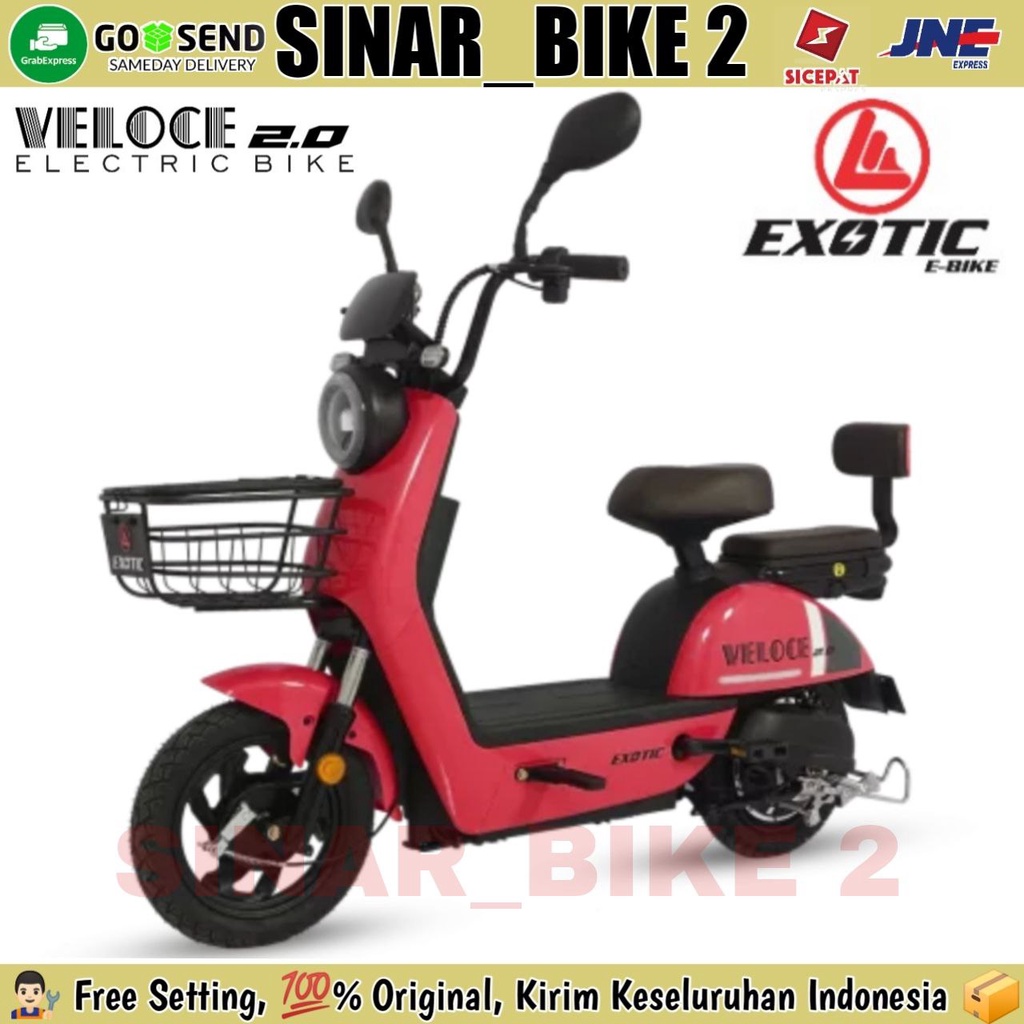 Jual Sepeda Listrik EXOTIC VELOCE 2.0 E-Bike 500 Watt & GENIO EASTON S1 870 Watt & EASTON SL1 ...