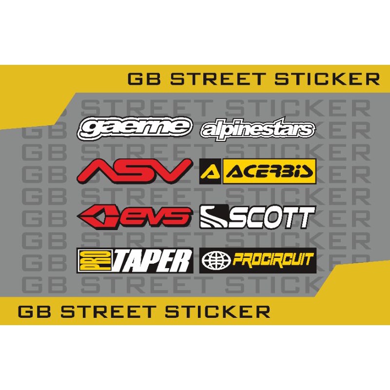 Jual sticker tulisan cutting VIRAL motor mobil helm GAEME ASV EVS ...