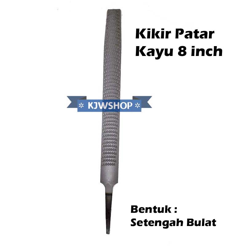 Jual Kikir Patar Kayu Setengah Bulat Kasar India 8 inch TEKIRO Kikir ...