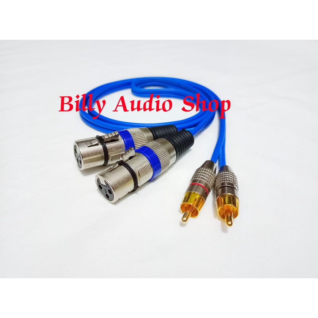 Jual Kabel Audio Kabel Kitani Canon XLR Female ke RCA Male 50cm - 5 ...