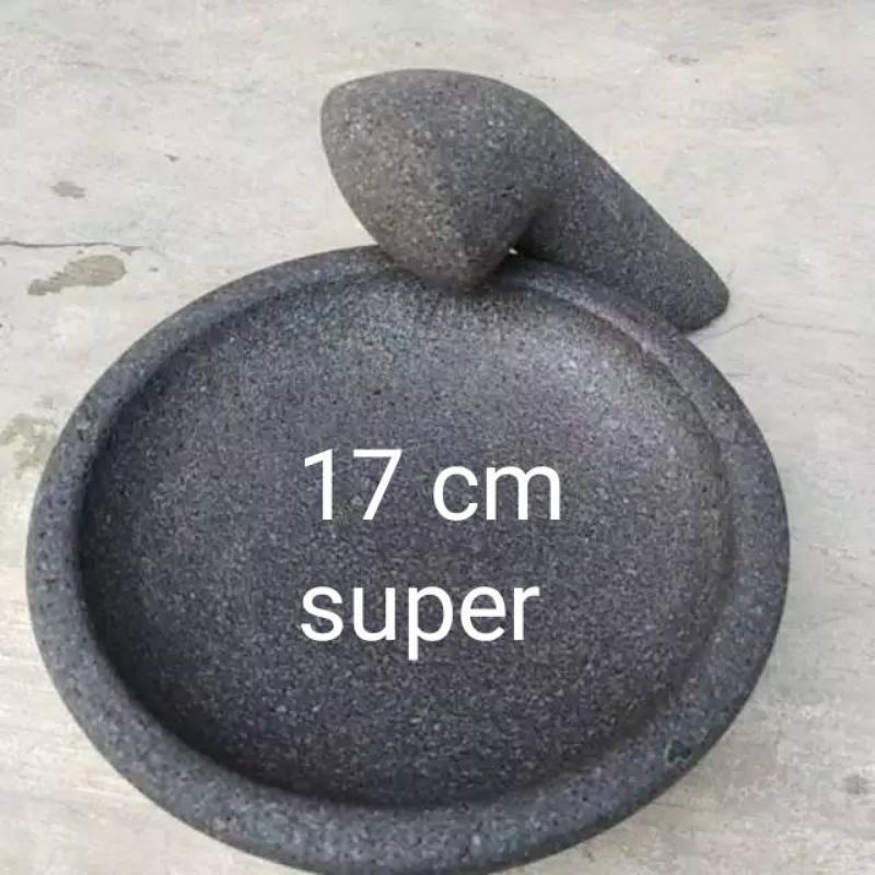 Jual coet batu asli layah kecil 17 cm set munthu kualitas super batu ...