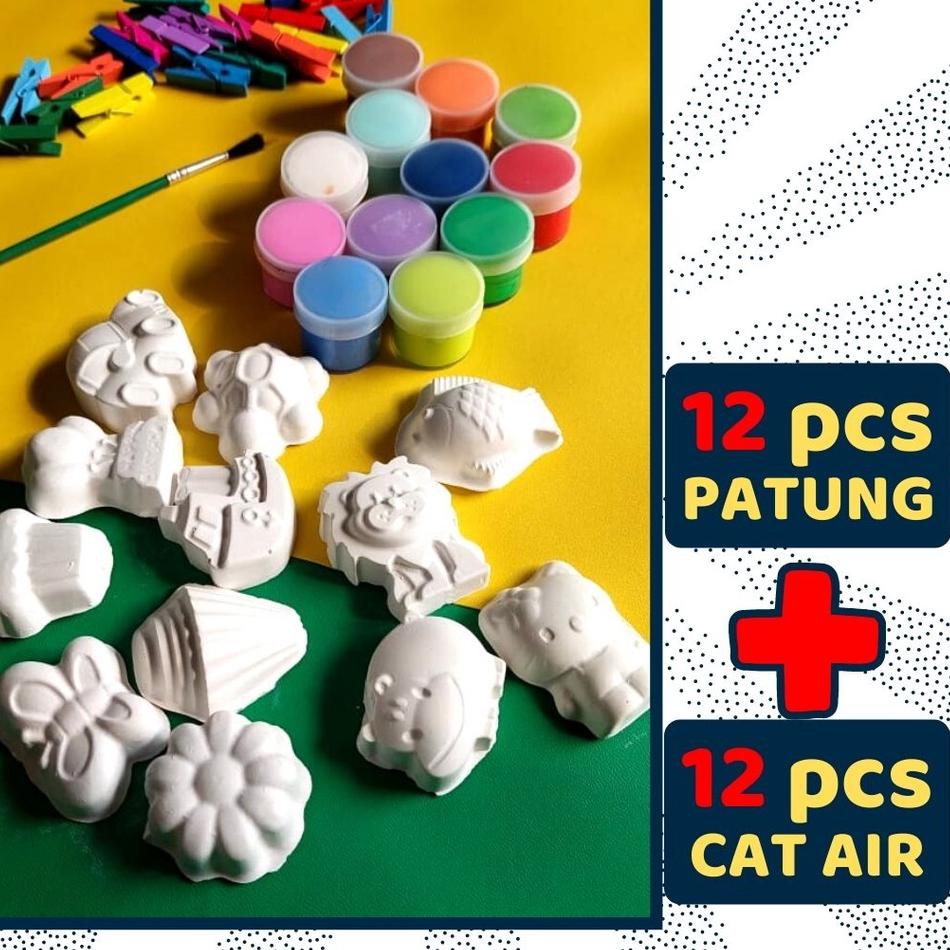 Jual {GTM.11De22ᴴ} Painting Kit Anak DIY ANAK Mewarnai Patung - Craft ...