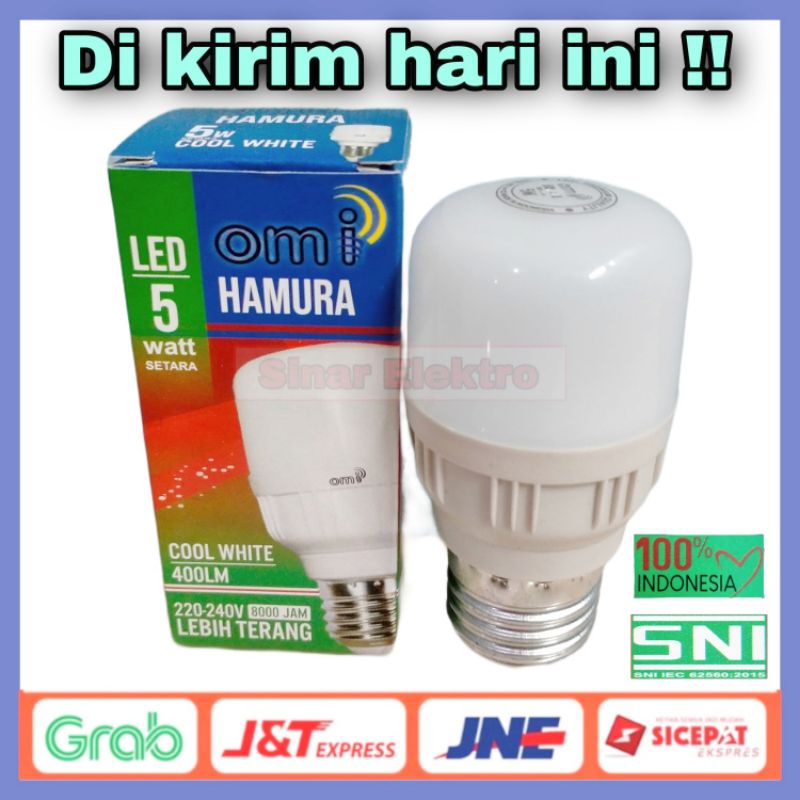 Jual Lampu Omi LED 5 Watt Hemat Energi/Lampu Kapsul SNI | Shopee Indonesia