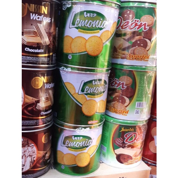 Jual 2025 LEMONIA BISKUIT LEMON ROTI KALENG HAMPERS LEBARAN Natal IMLEK ...