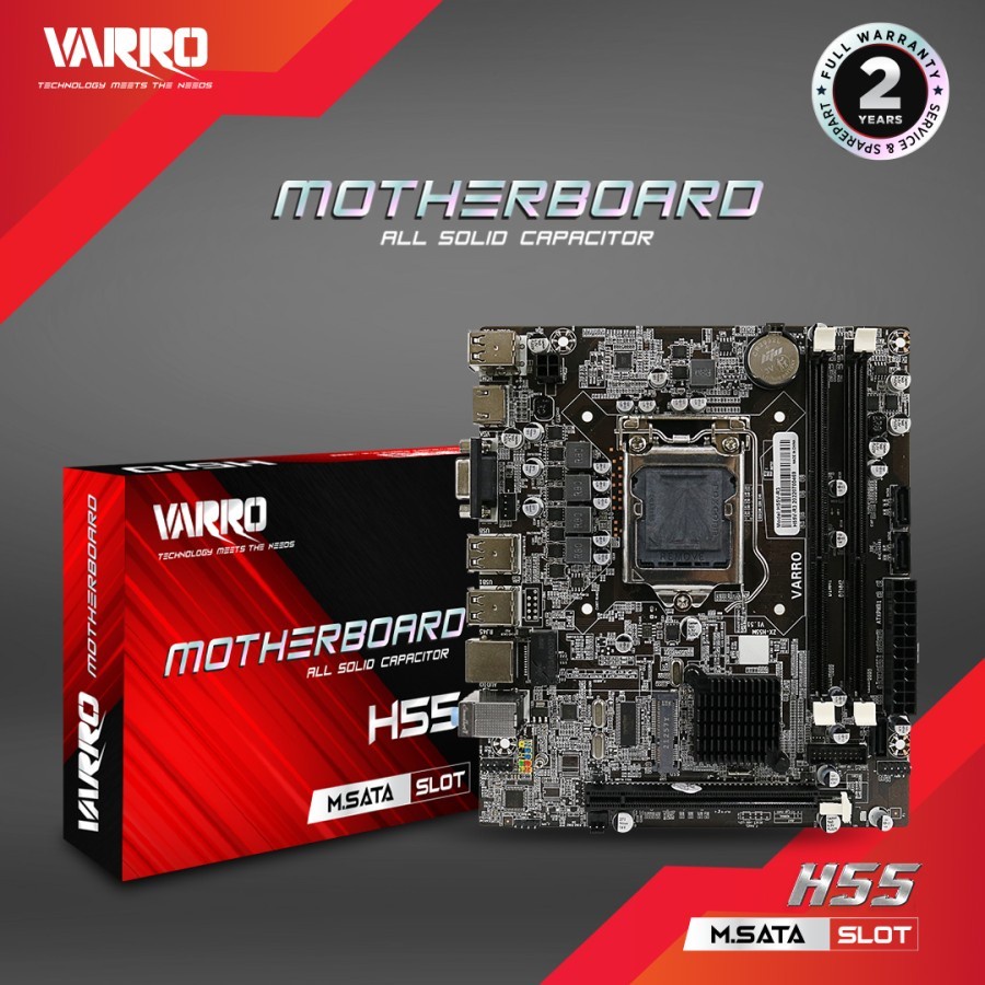 Jual MOBO MOTHERBOARD VARRO H55 INTEL SOCKET 1156 SUPPORT M.SATA ...