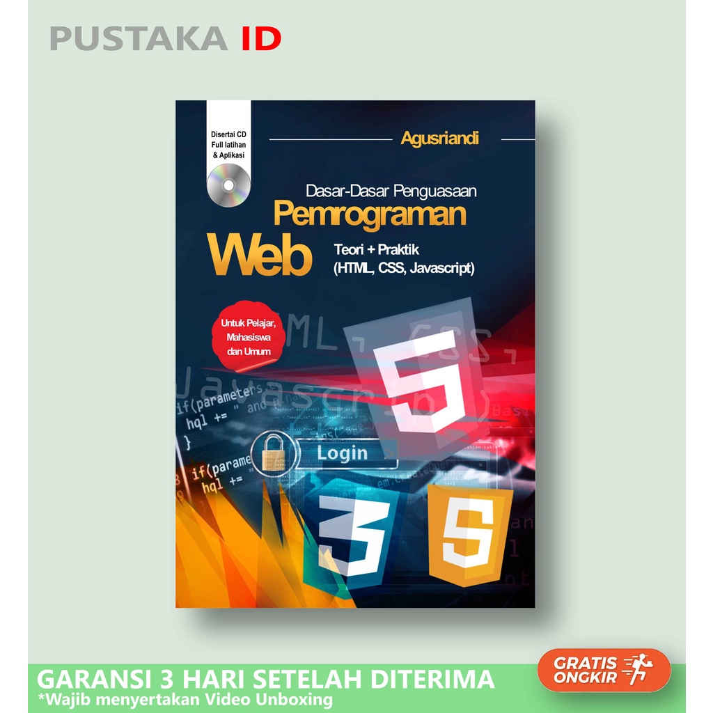 Jual Buku Dasar-dasar Penguasaan Pemrograman Web: Teori + Praktik (HTML, CSS, Javascript ...