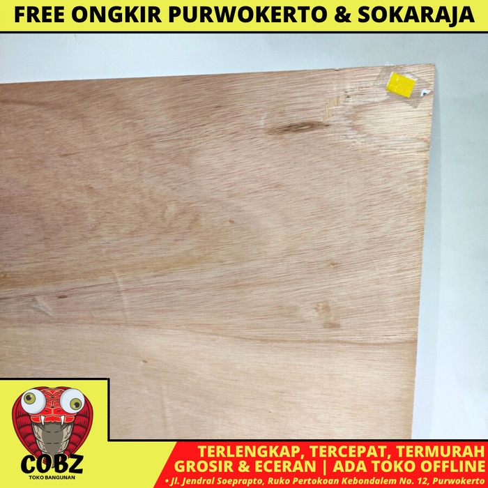 Jual 6 MM X 120 CM X 240 CM / NM TRIPLEK MULTIPLEK PAPAN KAYU 6 MM ...