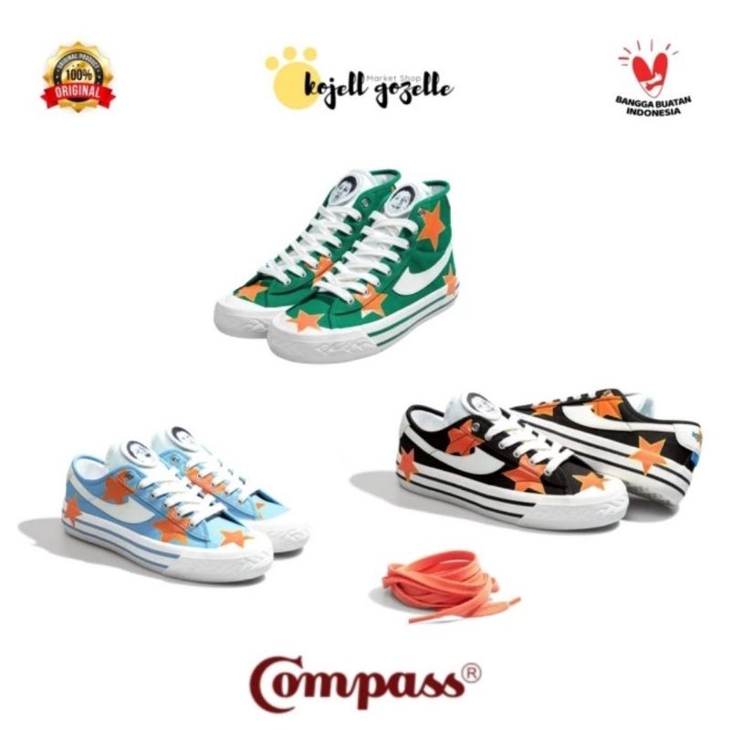 Jual Compass Retrograde Boy Pablo Hi Green / Low Black & Baby Blue ...