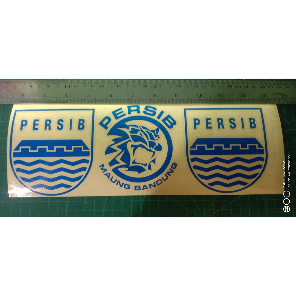 Jual Stiker logo Persib bandung | Cuttting sticker bola | Shopee Indonesia
