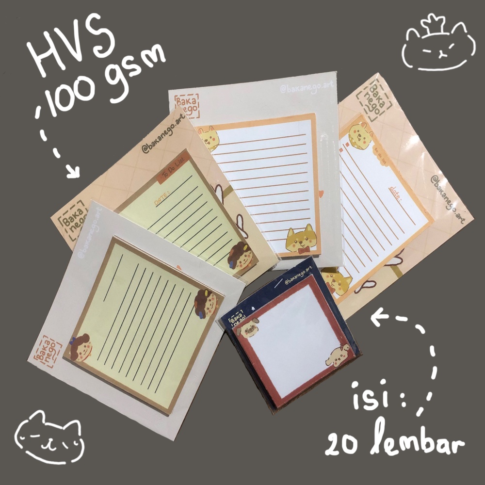 Jual BAKANEGO Memopad / Notepad / Kertas Catatan | Shopee Indonesia