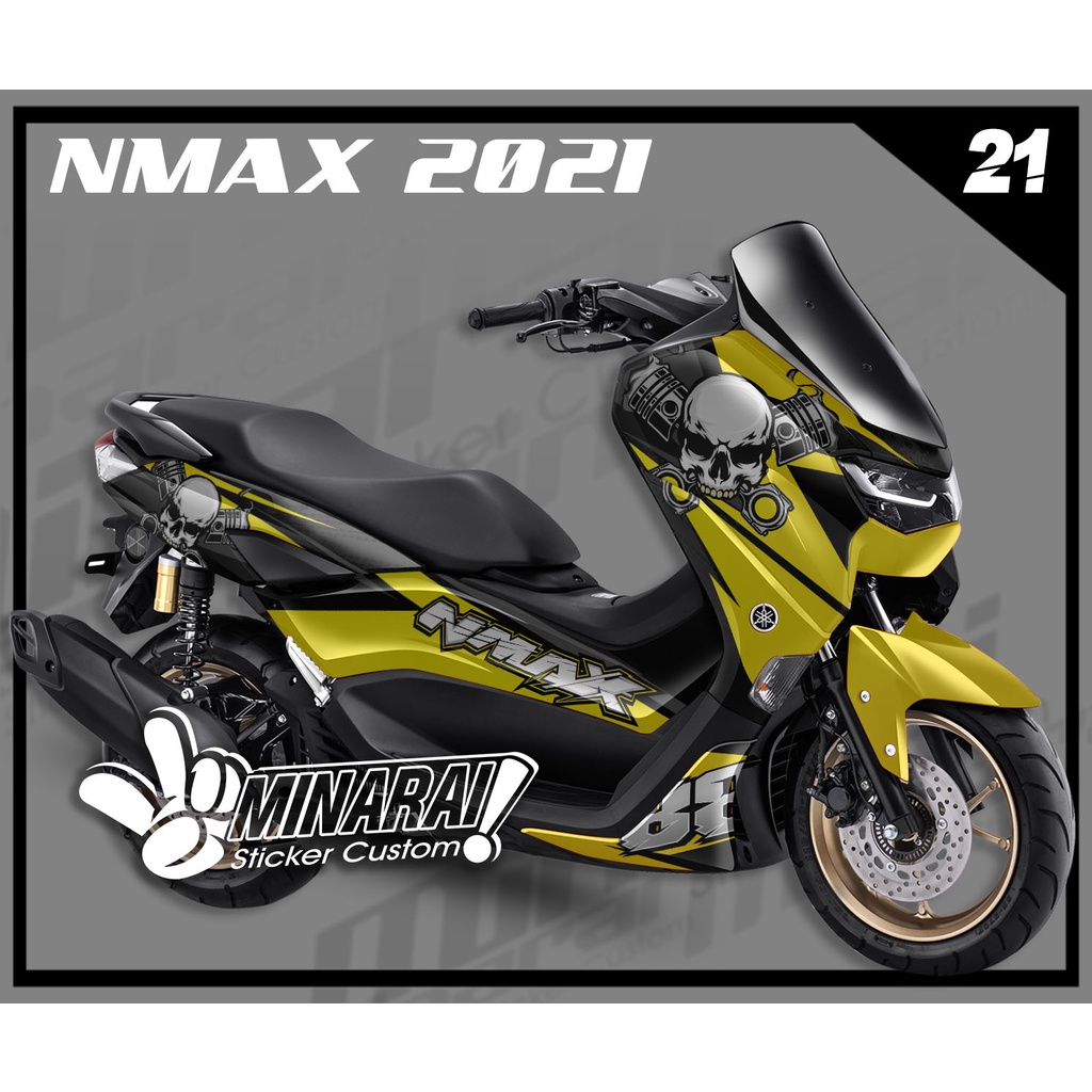 Jual DECAL YAMAHA NMAX FULL BODY - DECAL NMAX CUSTOM VARIASI SKULL LINE ...