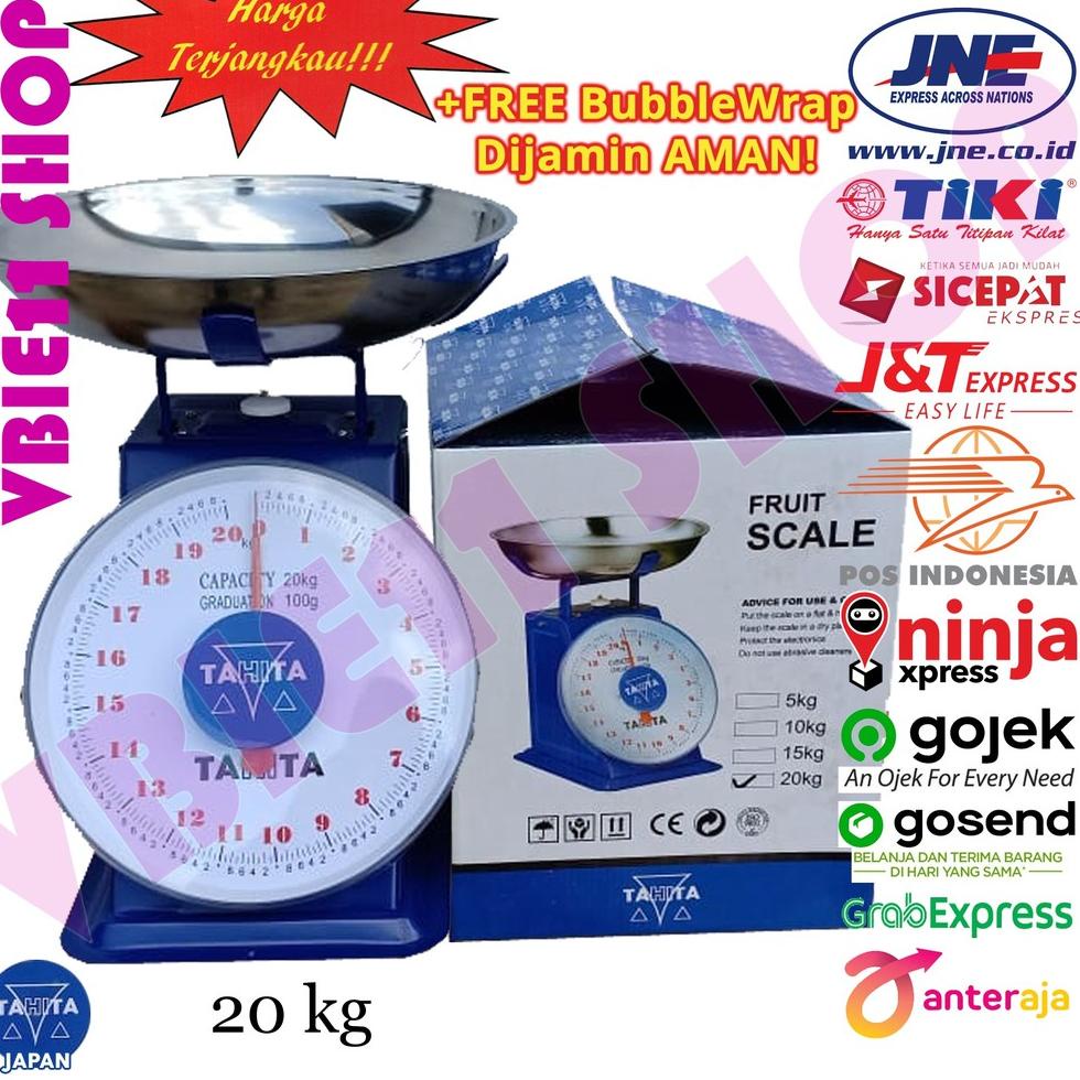 Jual K00M Timbangan TAHITA 20kg Besi Stainless Jarum Analog Manual Duduk Sembako Telor Kue ...