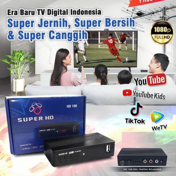 Jual DIGITAL STB SET TOP BOX HD 168 GOL SUPER HD BIRU SET TOP BOX DVBT2 ...