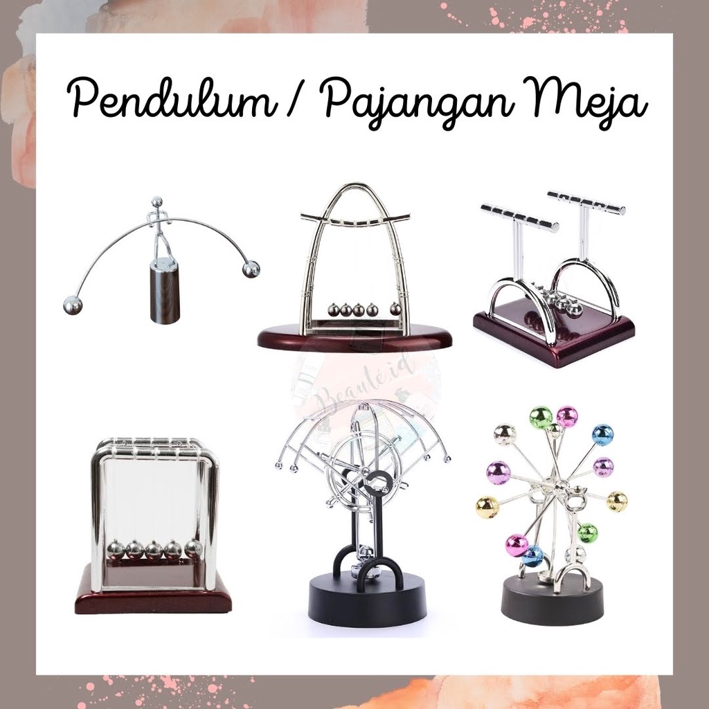 Jual Pajangan Meja Pendulum Newton Fisika Hiasan / Dekorasi Meja Kantor / Belajar Balance Balls ...