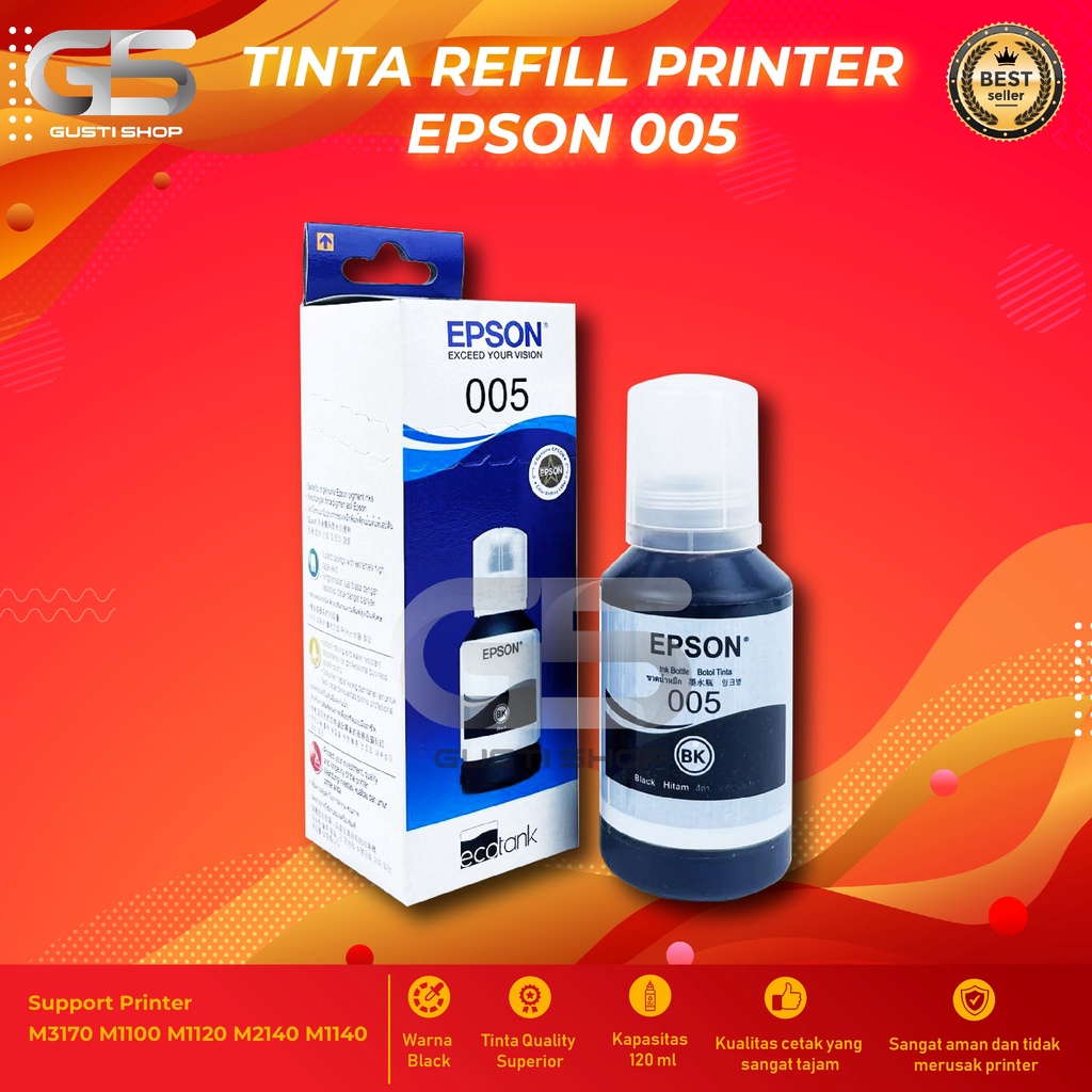 Jual Tinta Epson 005 Refill Printer M1100 M1120 M1140 M2140 M3140 M3170 ...