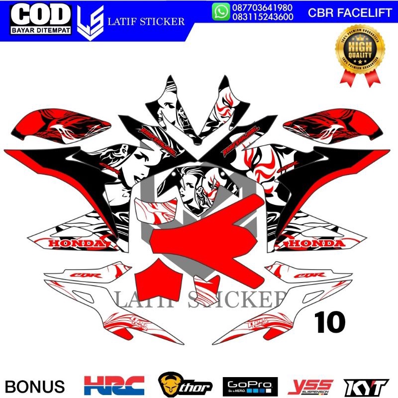 Jual decal motor cbr facelift | Shopee Indonesia