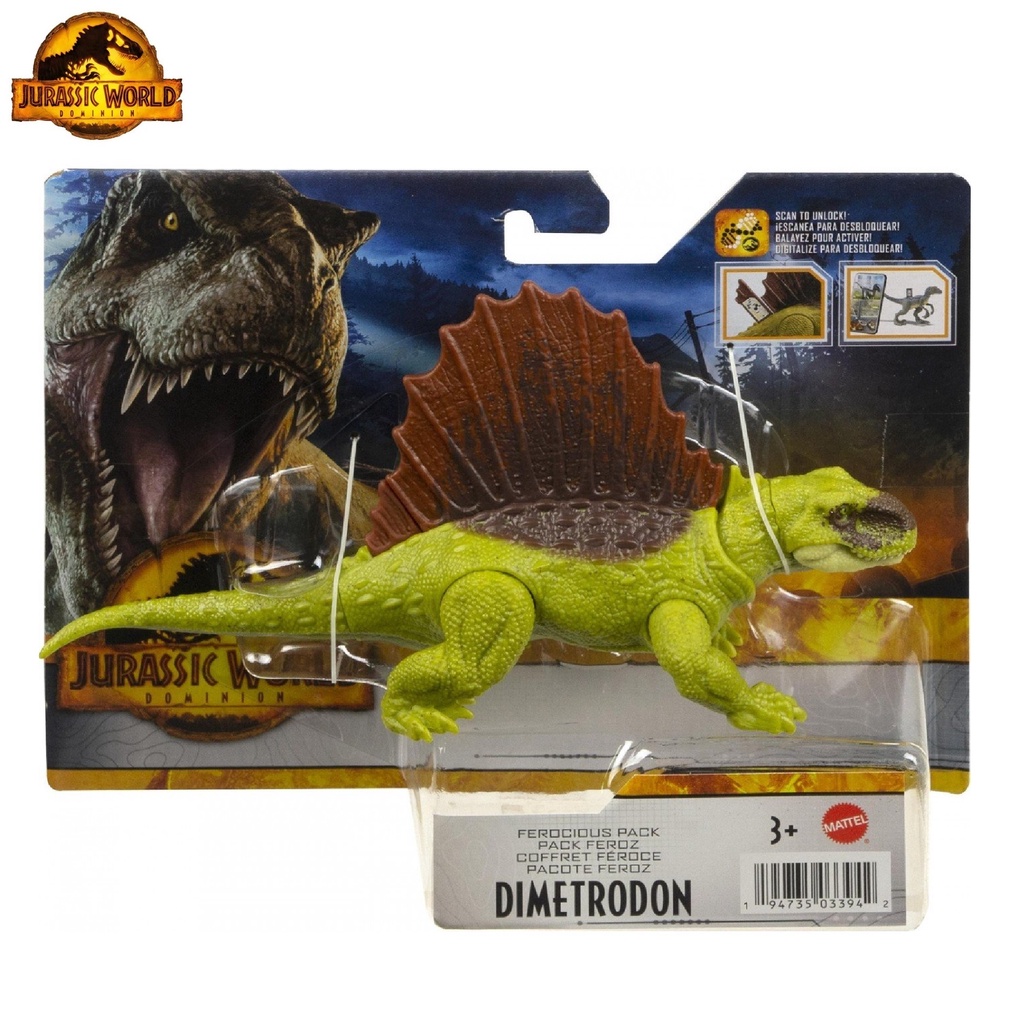Jual JURASSIC WORLD 2022 Dominion Ferocious Pack Dimetrodon Figure ...