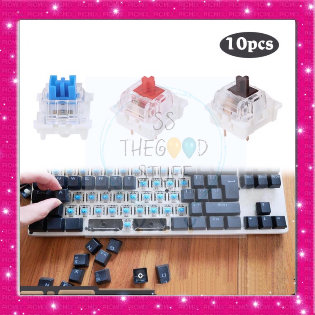 Jual 10pcs Outemu Switch Keyboard Mechanical Blue Red Brown | Shopee ...
