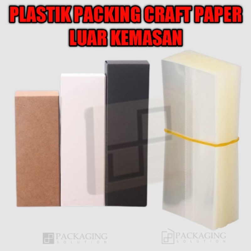 Jual plastik packing craft paper luar kemasan/plastik segel kotak 30/50 ...