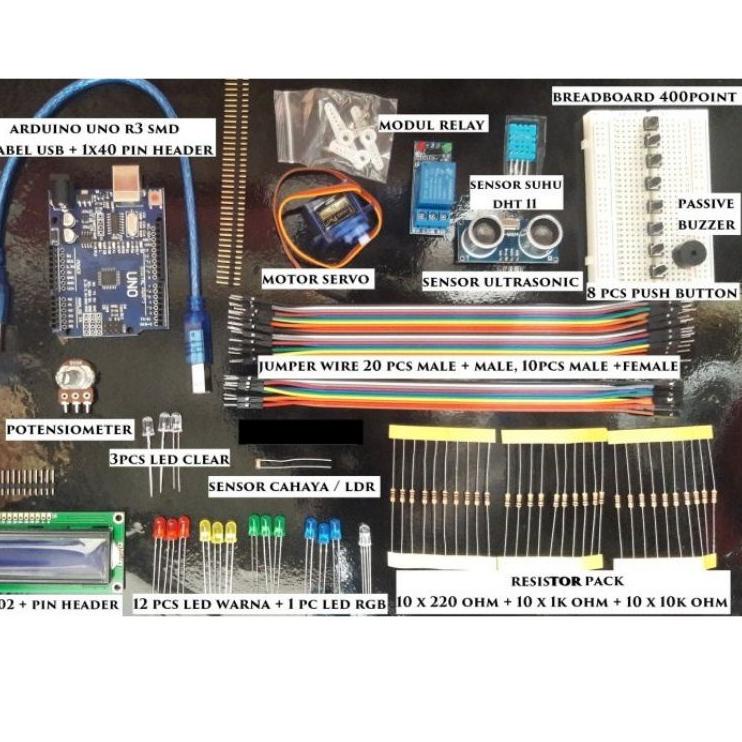 Jual Tren Terbaru [Paket Hemat] Arduino Uno R3 Starter Kit Smd Pemula ...