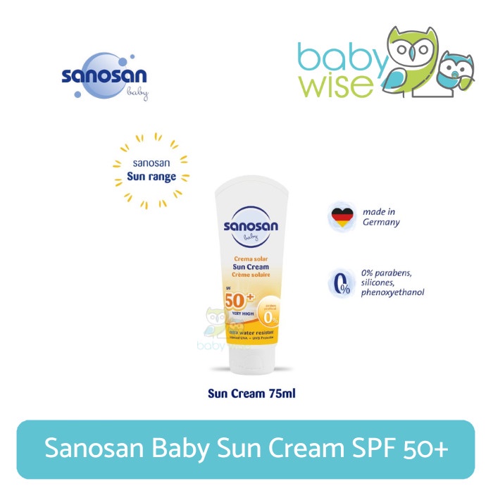 Jual Sanosan Baby Sun Cream SPF 50+ | Shopee Indonesia