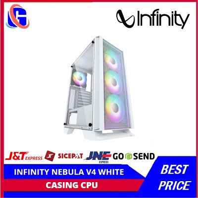 Jual Case INFINITY NEBULA V4 WHITE Tempered Glass | Shopee Indonesia