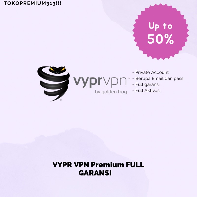 Jual VYPR VPN VYPRVPN PREMIUM FULL GARANSI FULL AKTIFASI ( PRIVATE ...