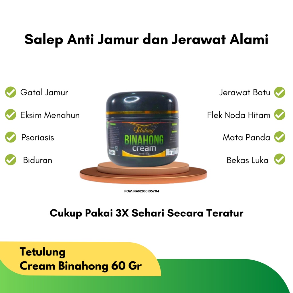 Jual Tetulung Cream Binahong Asli 100% Penghilang Flek Noda Hitam Di ...