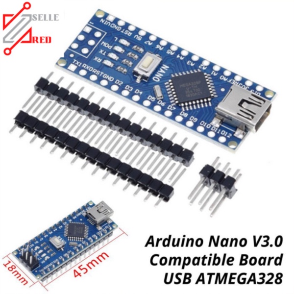 Jual Terbaik Arduino Nano V3 Atmega328p Ch340g 5v Arduino Nano R3 Atmega328p 16mhz Murah