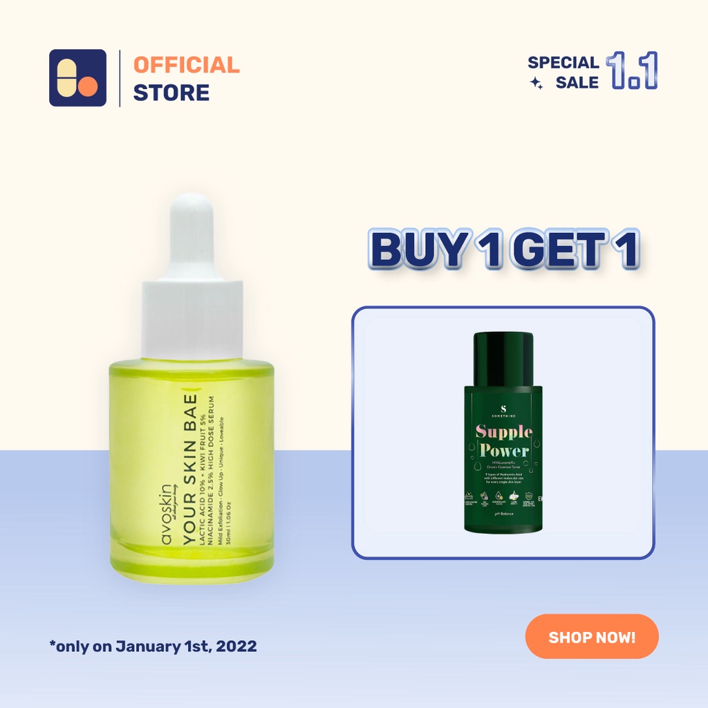 Jual Avoskin Your Skin Bae Lactic Acid High Dose Serum - 30 ml FREE ...