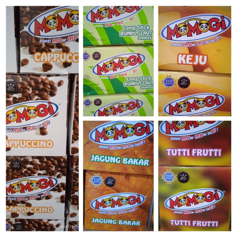 Jual Momogi Snack Long Stick Rasa Rumput Laut Seaweed Keju Jagung Bakar ...
