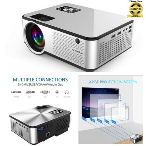 Jual Projector Mini Led Cheerlux C9 Portable 2800Ansi Lumens | Shopee ...