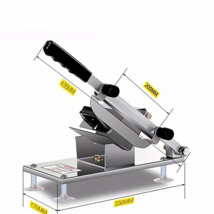 Jual Mesin Pengiris Daging Manual Meat Slicer Alat Potong keripik Tempe ...