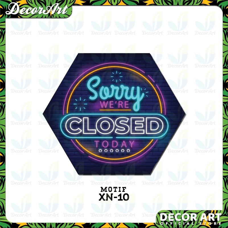 Jual DecorArt - Dekorasi Hiasan Dinding Segi 6 Hexagonal Tema Sign ...