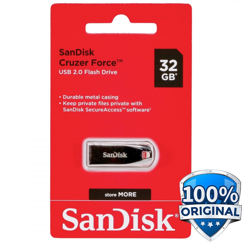 Jual Sandisk Cruzer Force USB Flash Drive 32GB | Shopee Indonesia