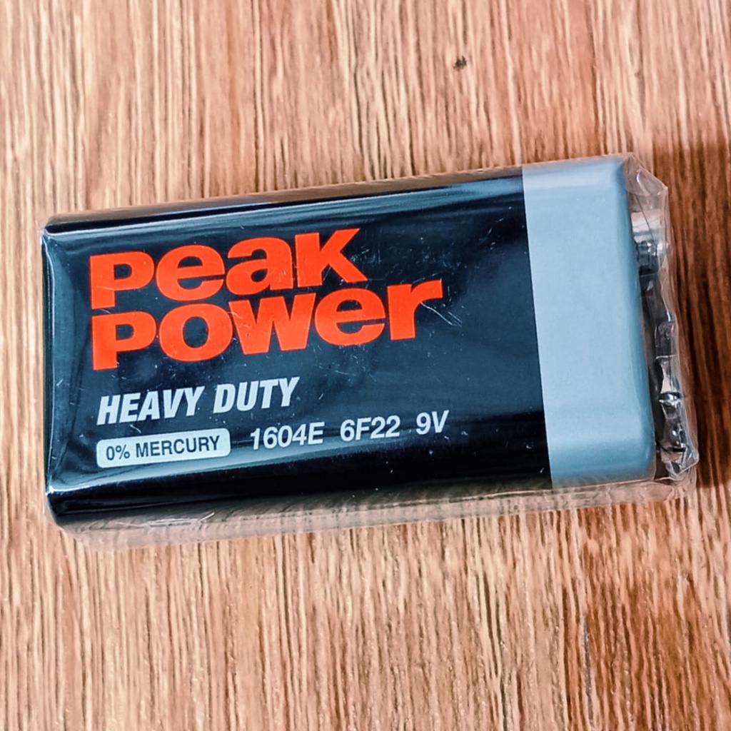 Jual BATERAI KOTAK 9V PEAK POWER BATTERY 9V 1604E 6F22 BATERE BATRE 9V ...