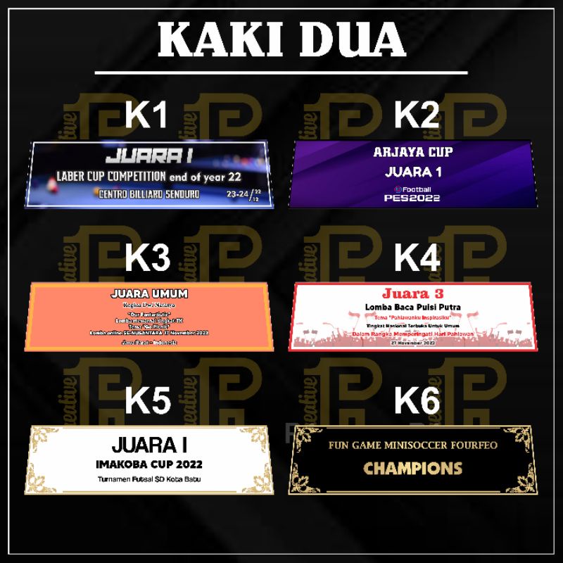 Jual STIKER PIALA KAKI 2, 3, 4, 5 | STIKER MURAH | STIKER PIALA ...