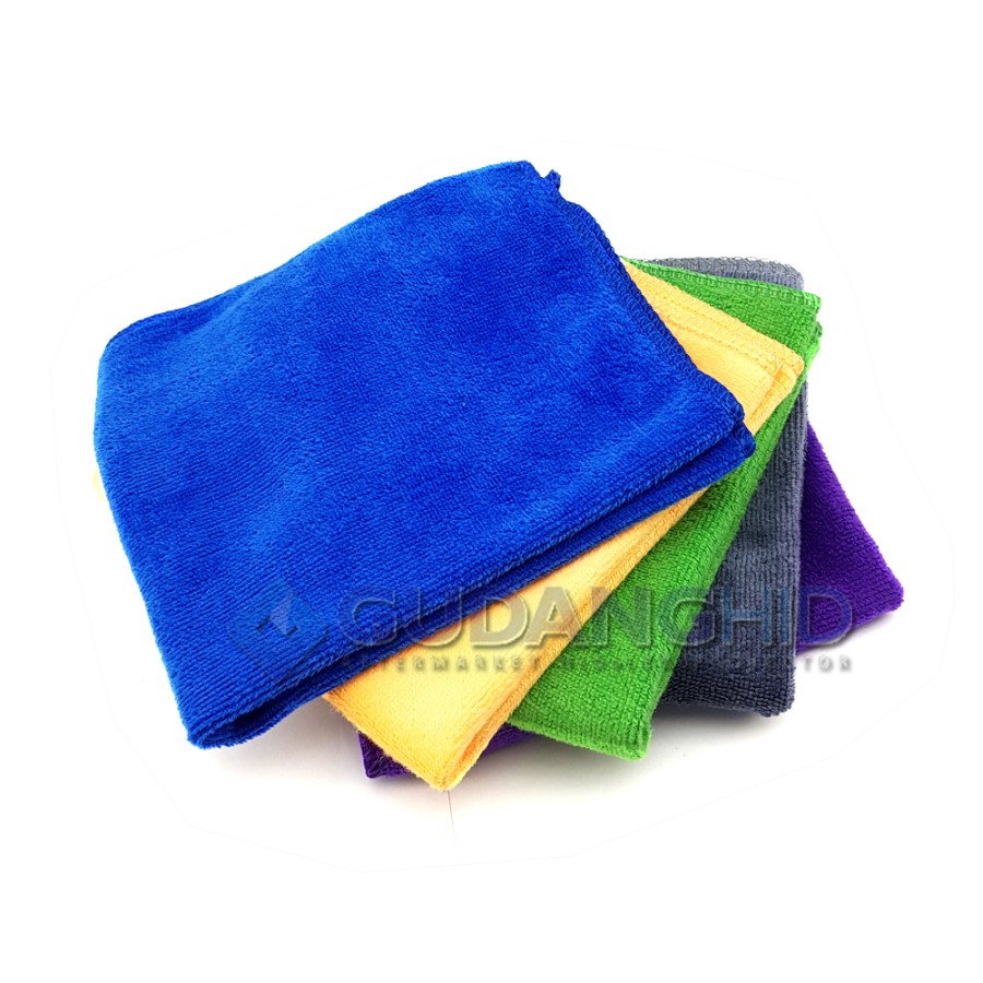 Jual Kain Lap Microfiber Towel Bahan Tebal 280GSM 33x33cm | Shopee ...