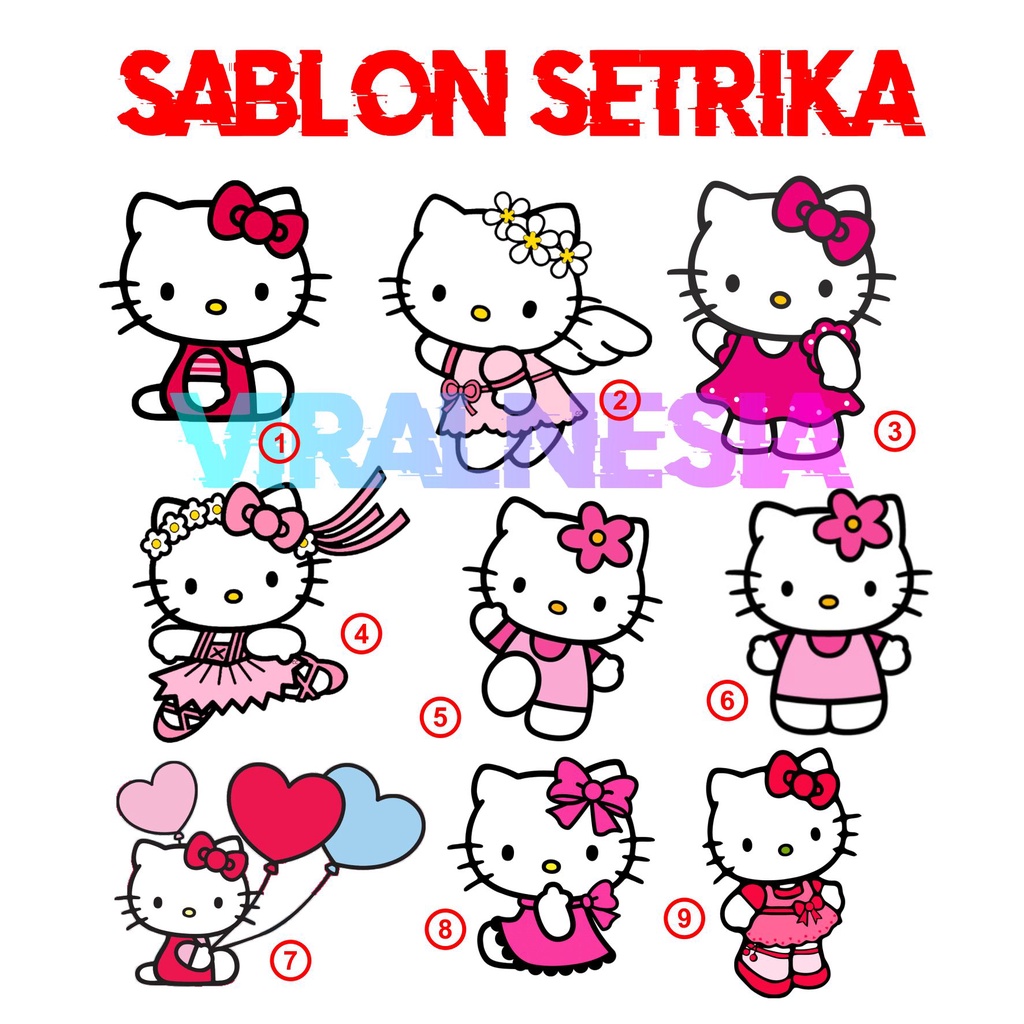 Jual Sablon Setrika Hello Kitty - Viralnesia | Shopee Indonesia