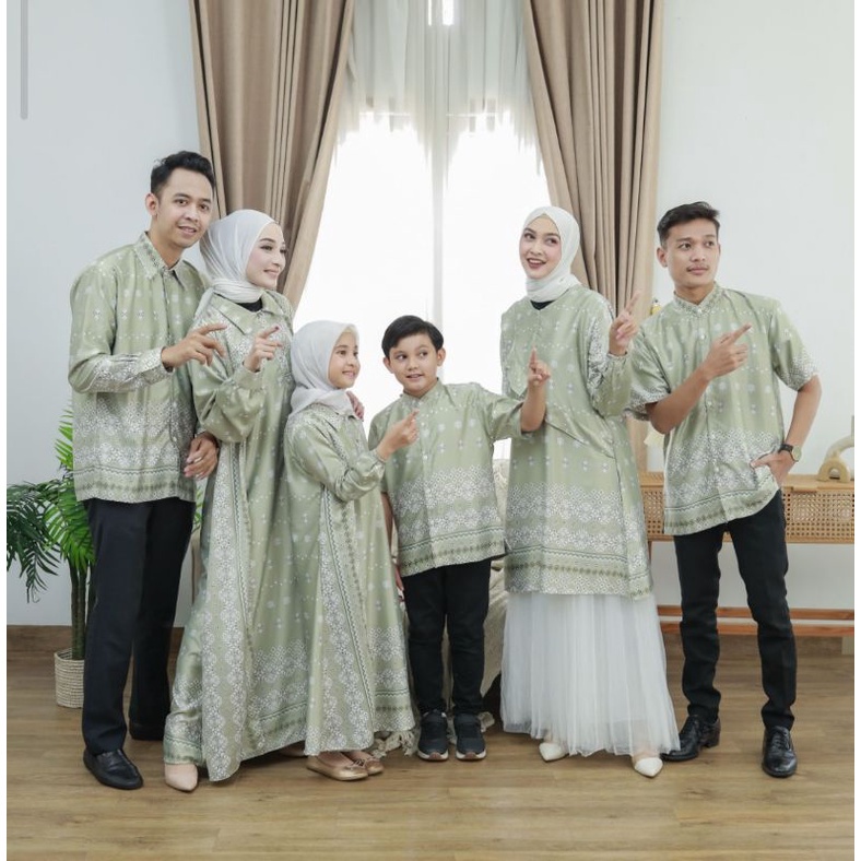Jual Baju gamis dress sarimbit couple family set seragam keluarga ...