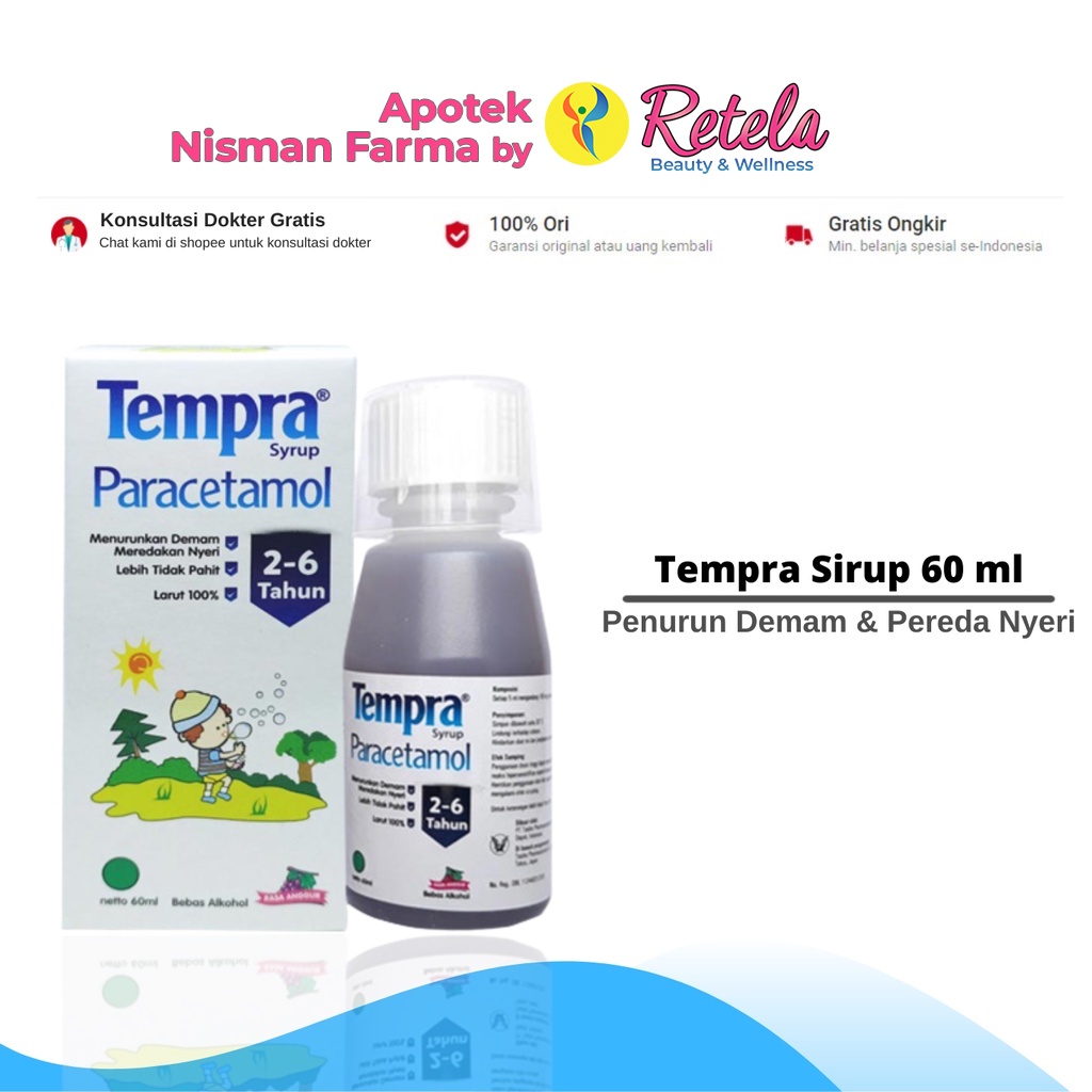 Jual TEMPRA SYRUP 60ML | Shopee Indonesia