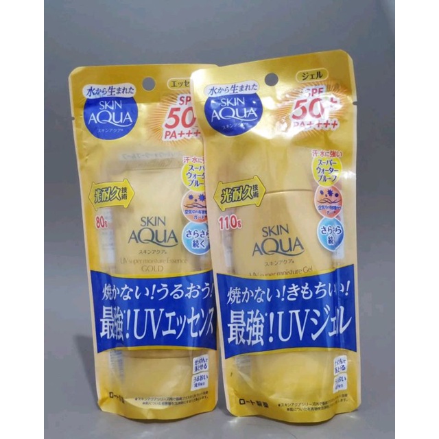 Jual Skin Aqua Super Moisture Gold Gel SPF50+/PA++++ (110g) | Shopee ...