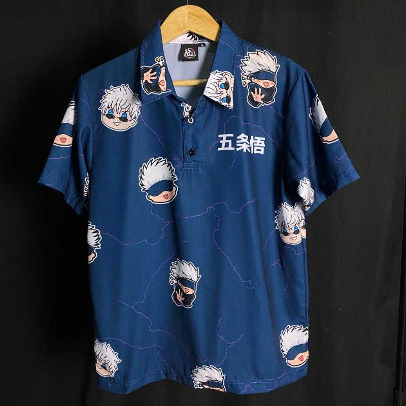 Jual KEMEJA POLOSHIRT ANIME JUJUTSU KAISEN - GOJO SATORU | Shopee Indonesia