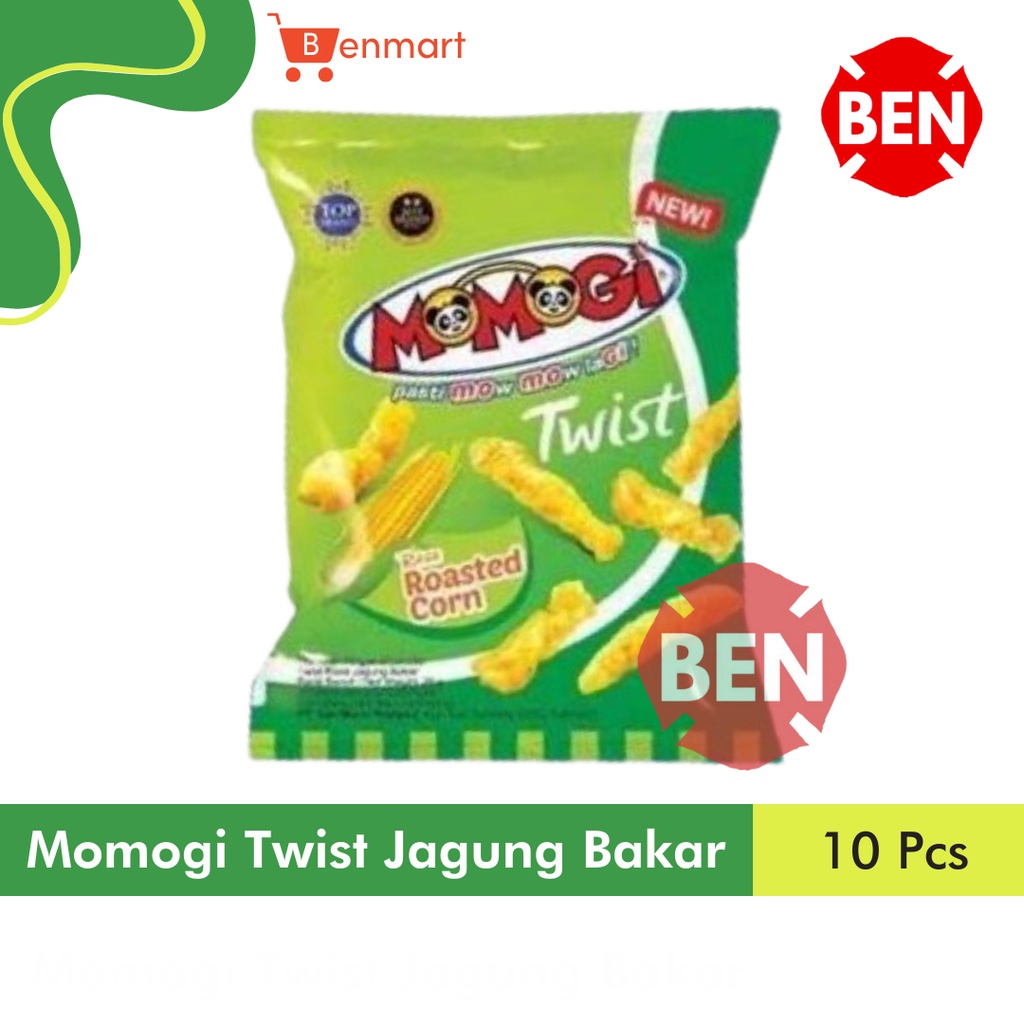 Jual Momogi Twist Jagung Bakar 1 Renceng 10 Pcs Roasted Corn Chiki 1000 ...