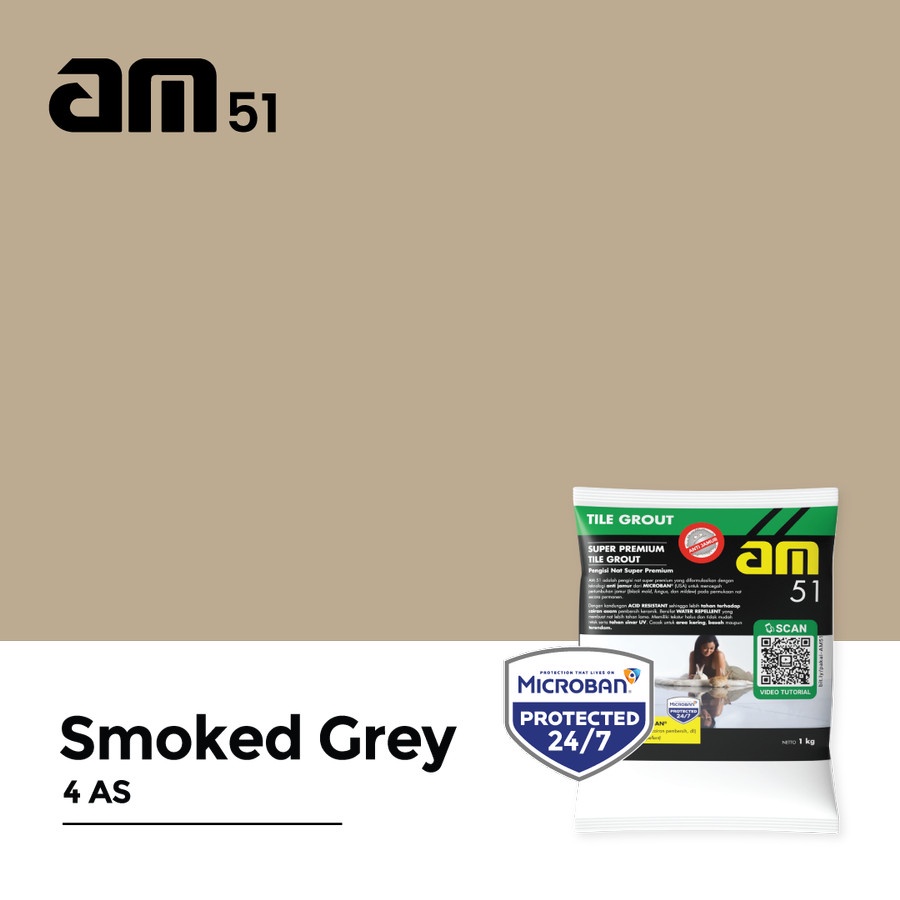 Jual AM 51 Smoked Grey (4 AS) - Nat Anti Jamur Kemasan 1 Kg | Shopee Indonesia