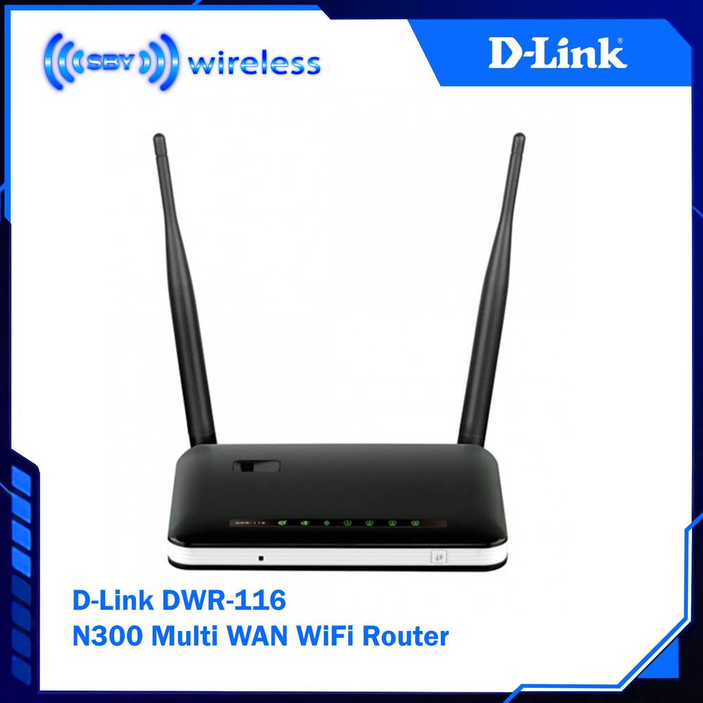 Jual DLINK DWR-116 N300 Multi WAN WiFi Router 3G/4G | Shopee Indonesia
