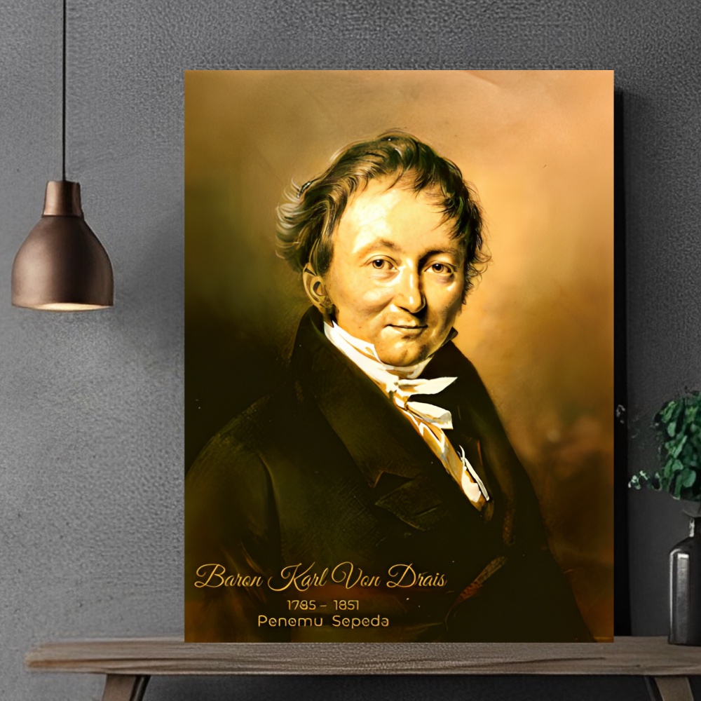 Jual POSTER BARON KARL VON DRAIS HIASAN DINDING AESTHETIC / ILMUWAN ...