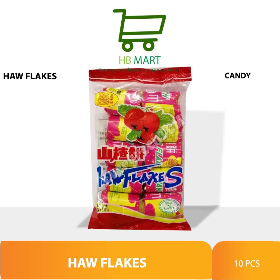 Jual Haw Flakes San Zha Pian Permen Sanca Manisan Buah Isi 10Pcs ...